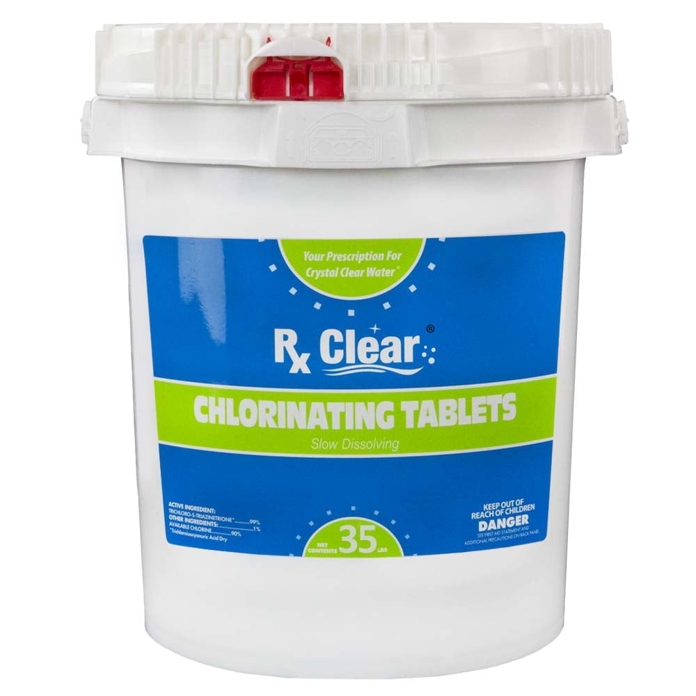 "Rx Clear Stabilizer Bulk 3"" Long Lasting Chlorinating Tablets for ...