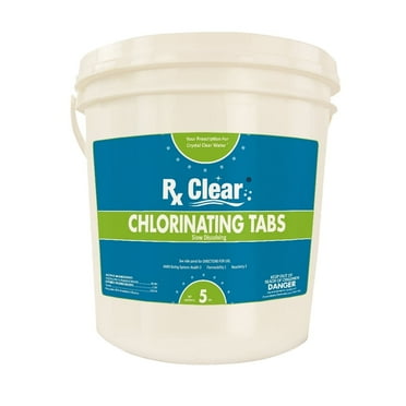 Rx Clear Chlorinating Shock Granular Pool Chlorine - 50 lb Bucket ...
