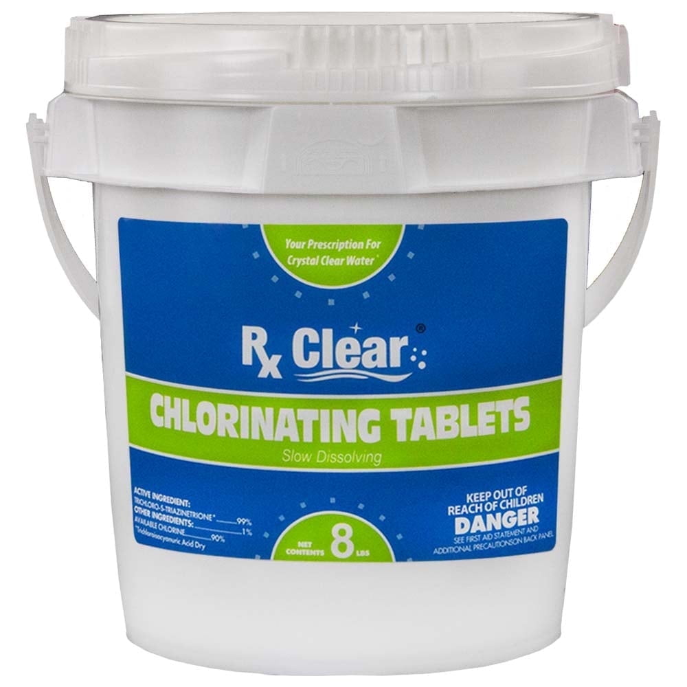"Rx Clear Long Lasting Stabilized Chlorinating Chemicals, 3"" Chlorine ...