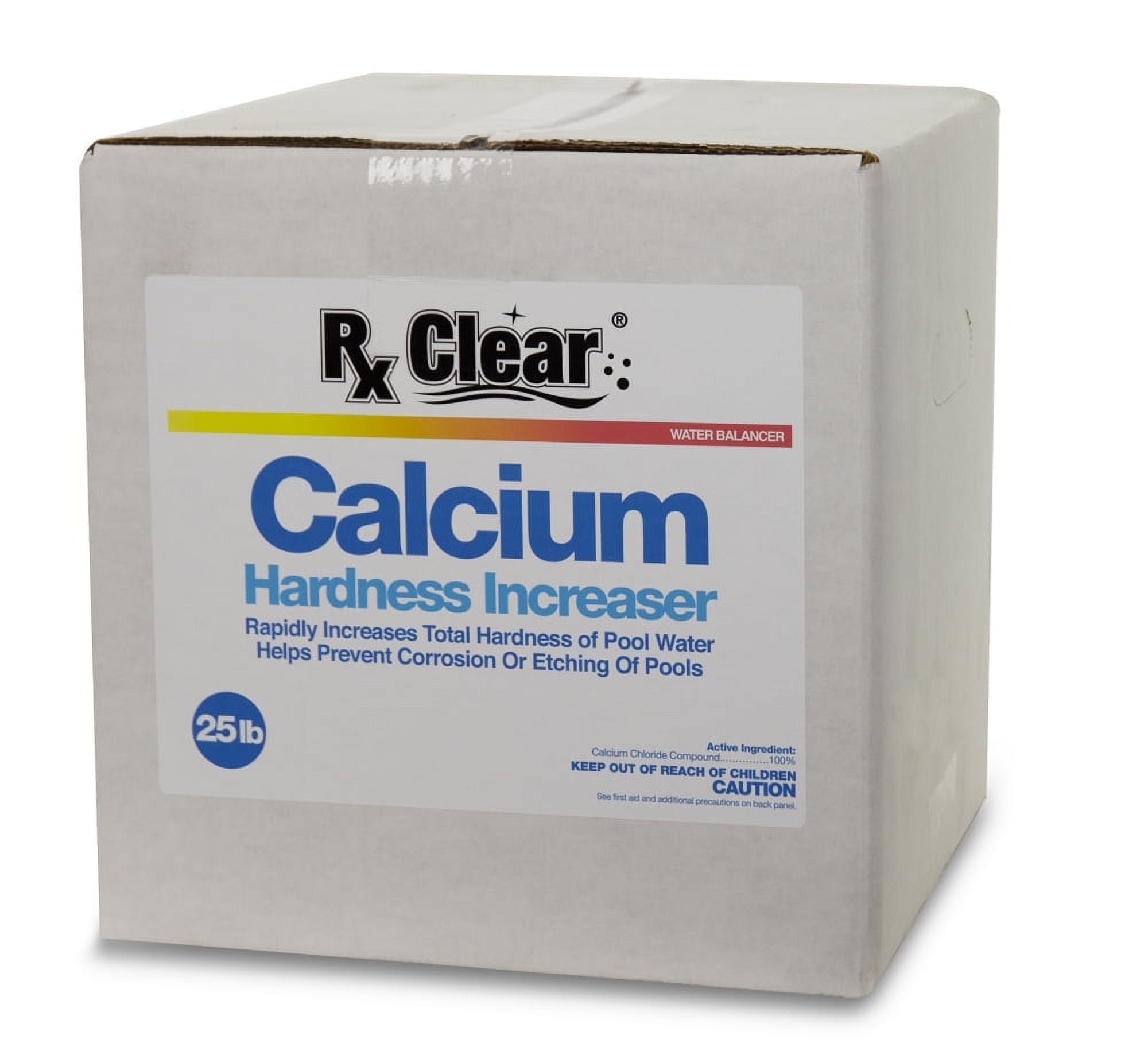 Rx Clear Calcium Hardness Increaser, 25 lbs, Prevents Corrosion, 100% ...