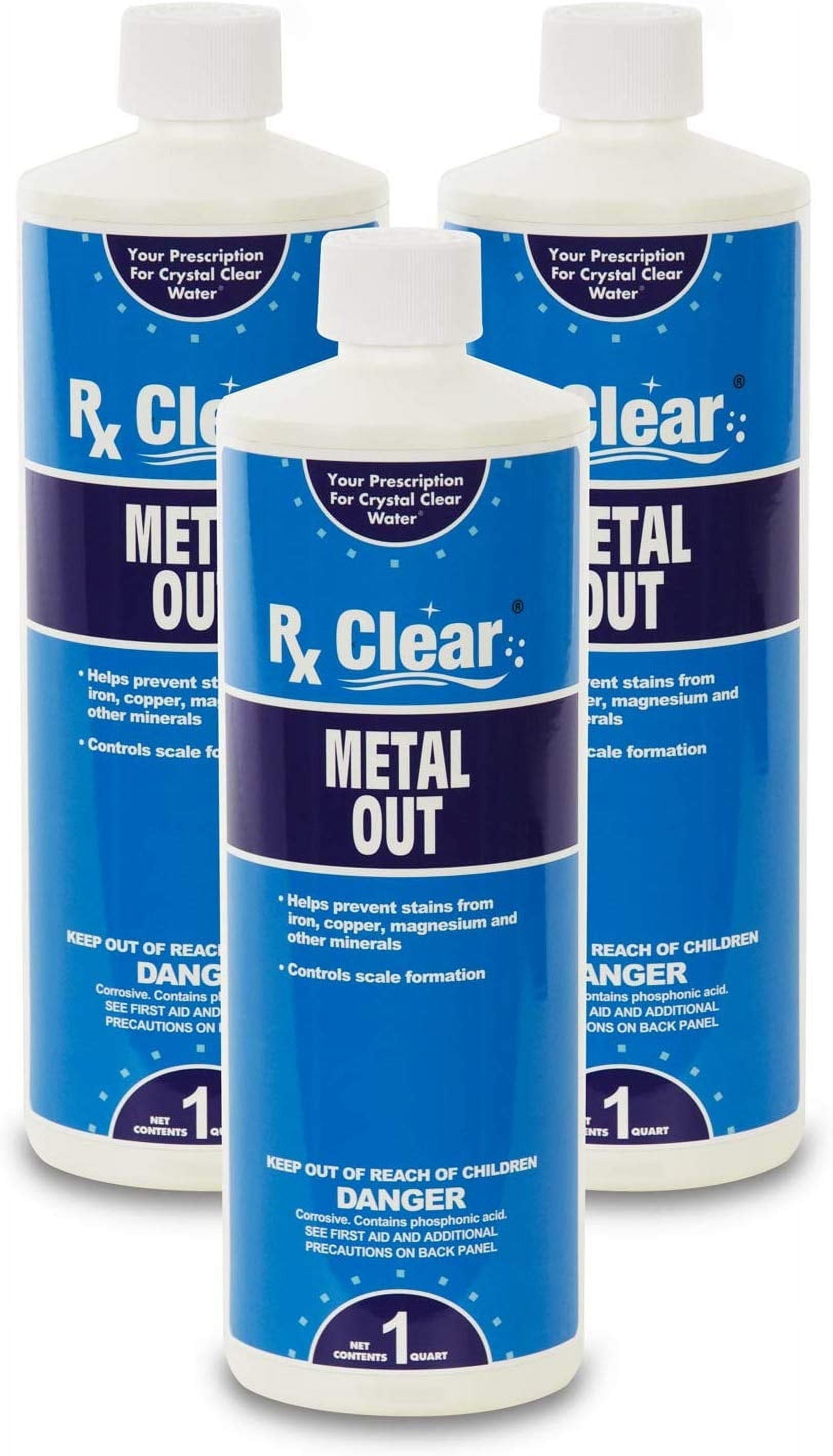 Rx Clear Stain Prevention Liquid, Scale Remover & Mineral Control for ...