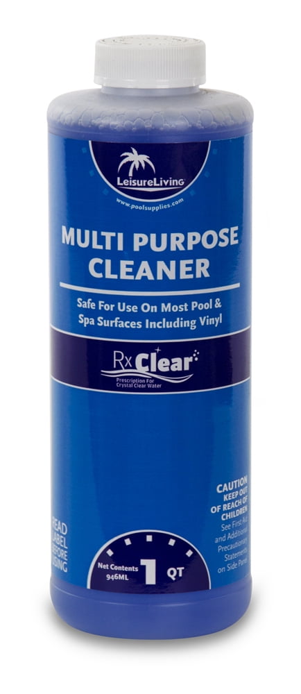 Rx Clear Multi-Purpose Cleaner Liquid for Swimming Pools and Spas, 1 Qt ...
