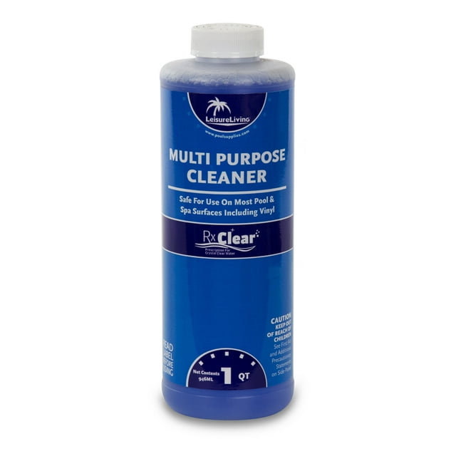 Rx Clear Multi-Purpose Cleaner Liquid for Swimming Pools and Spas, 1 Qt ...