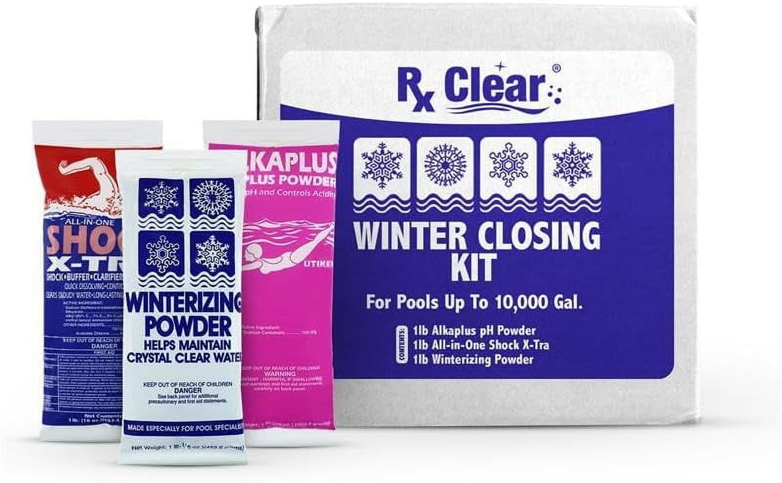Rx Clear Winterizing Pool Closing Kits with Chemicals & Shock for Pools ...