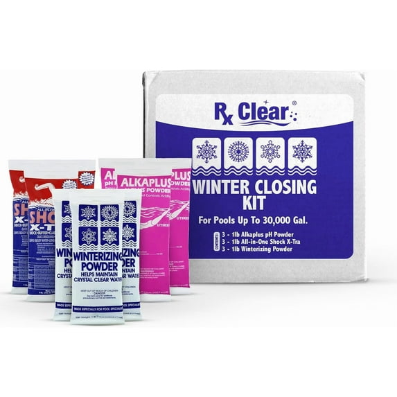 Rx Clear Winter Pool Closing Kits - Chlorine, Winterizing Chemicals ...