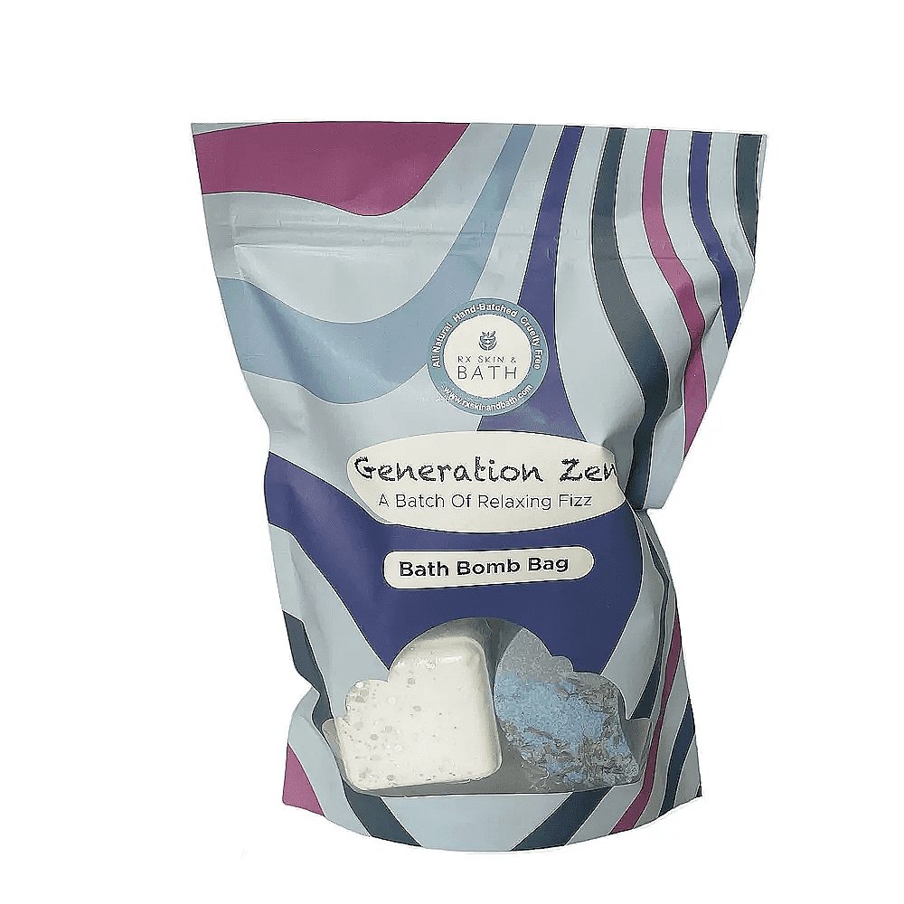 Rx Skin & Bath Generation Zen Bath Bomb Bag- Set of 4 Natural Bath ...