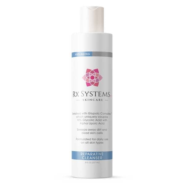 Rx Systems PF Reparative Facial Cleanser 8 oz, Repairs Skin, Clears ...