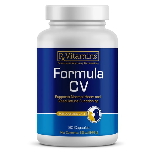 Rx Vitamins Formula CV - Hawthorn Berry Capsules with Taurine for Dogs ...