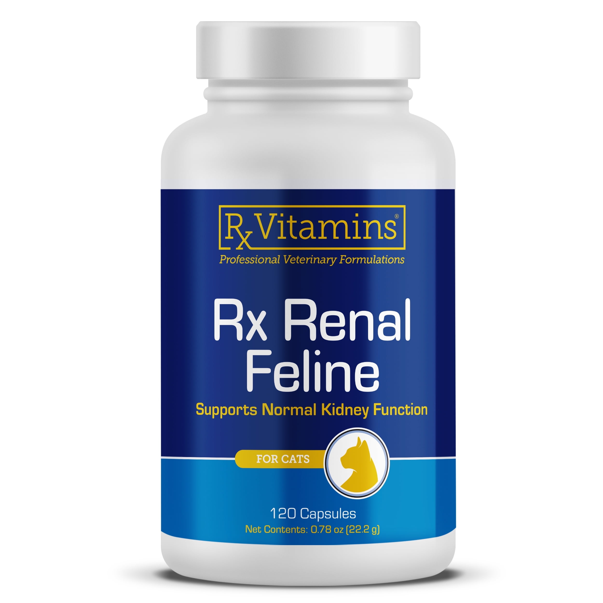 Rx Vitamins Renal Feline - Cat Kidney Support with Milk Thistle for ...