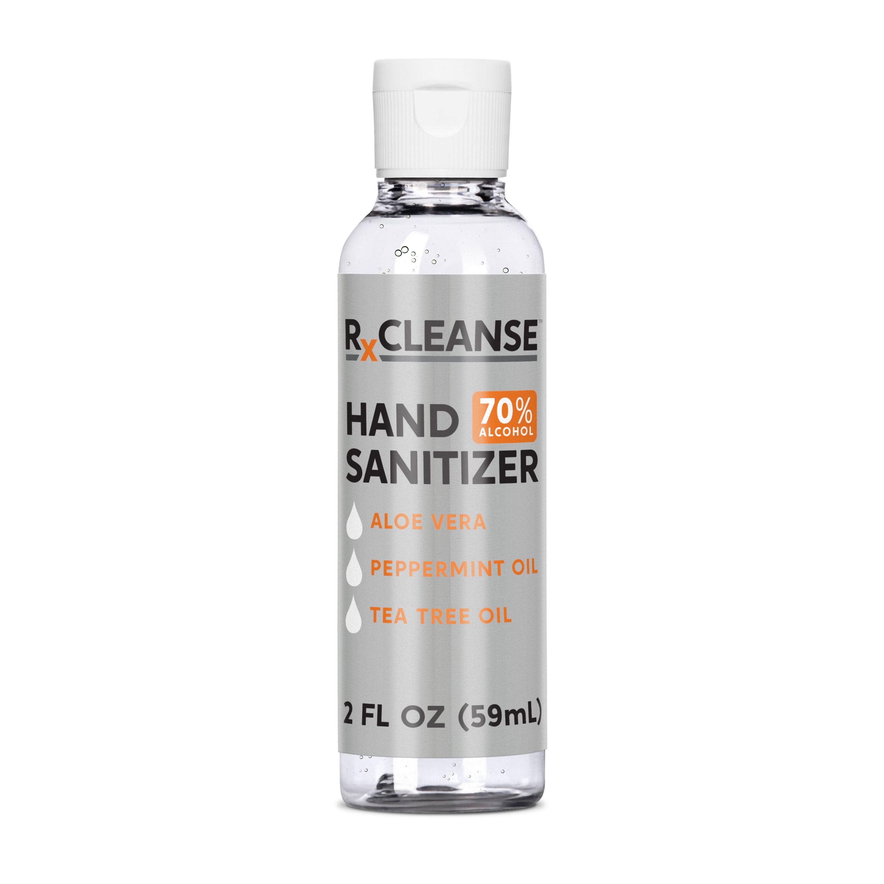 RxCleanse Moisturizing Hand Sanitizer 2 oz - Aloe & Peppermint Oil ...