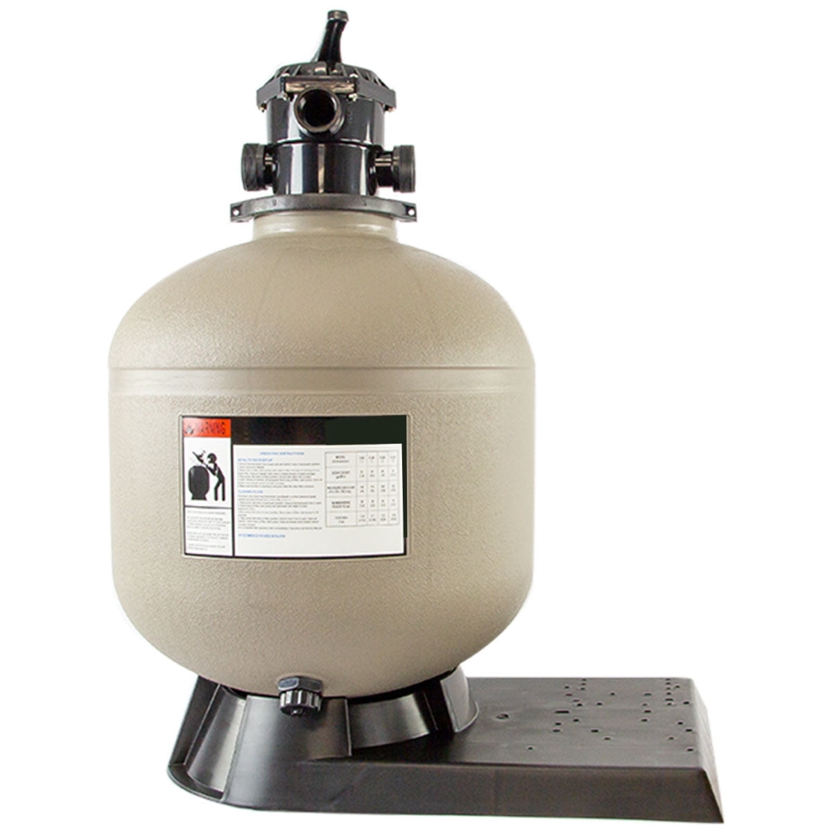 RxClear 23 in. Pool Swimming Sand Filter - 280 lbs. Capacity - Above ...