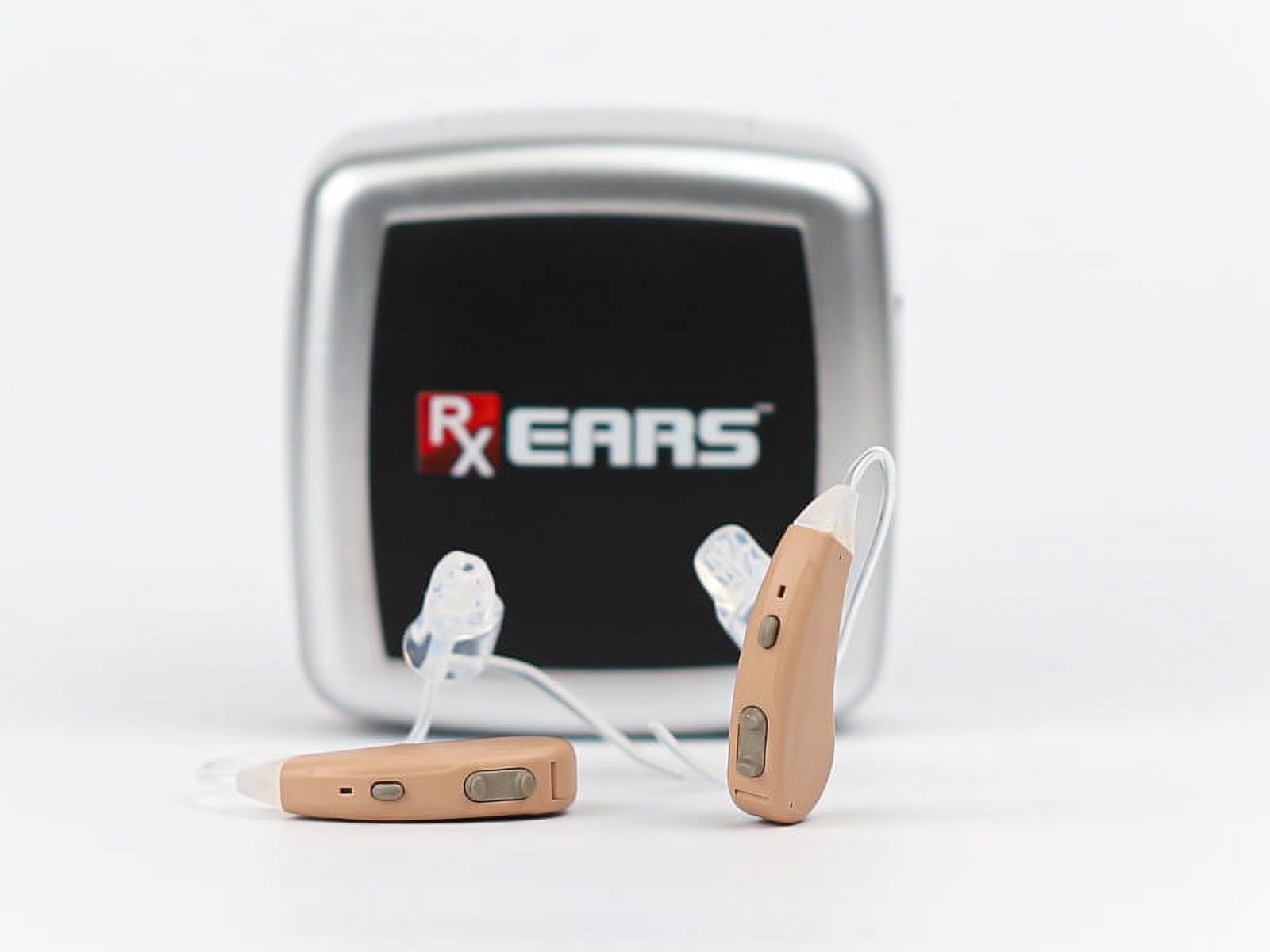 RxEars Rx8 Behind The Ear Beige Pair OTC Hearing Aids with Patented Tip ...
