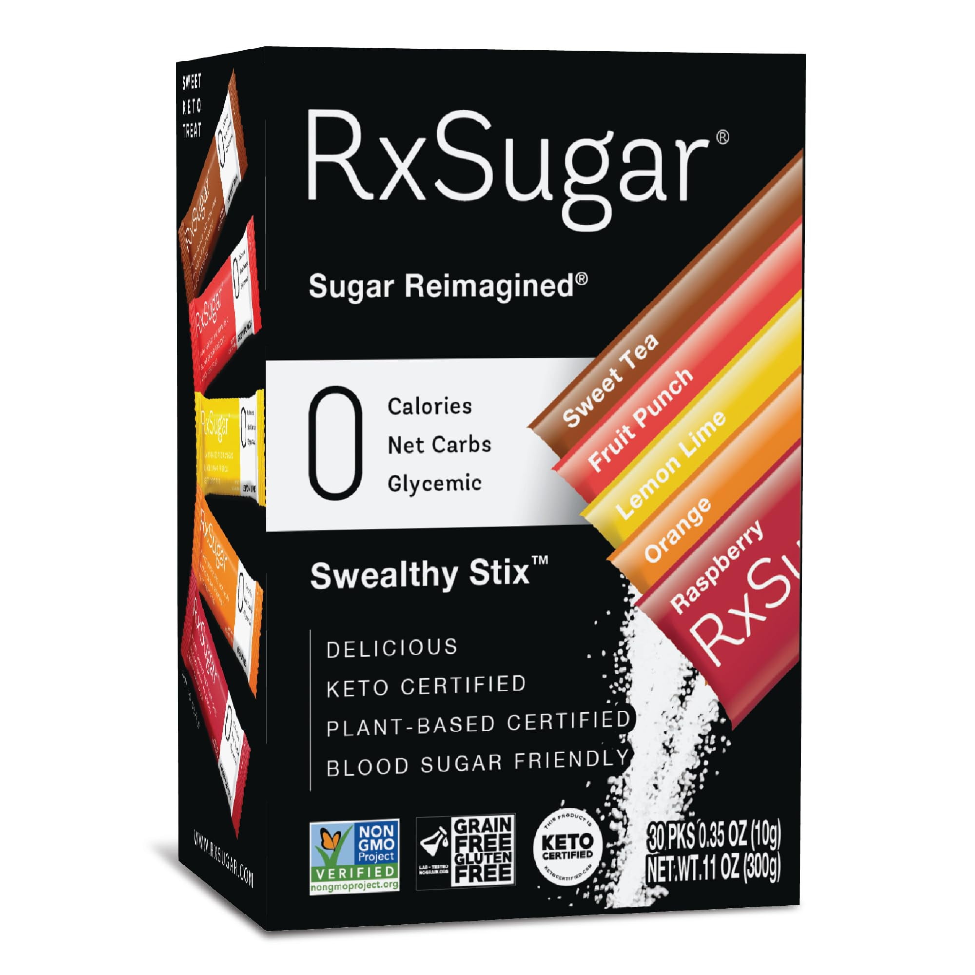 RxSugar Swealthy Stix | DEF29 30 Zero Sugar Candy sweetener | 0 Calorie ...