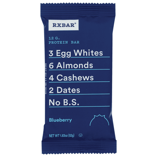 Rxbar Blueberry Protein Bar 1.83 oz - Pack of 5 - Walmart.com