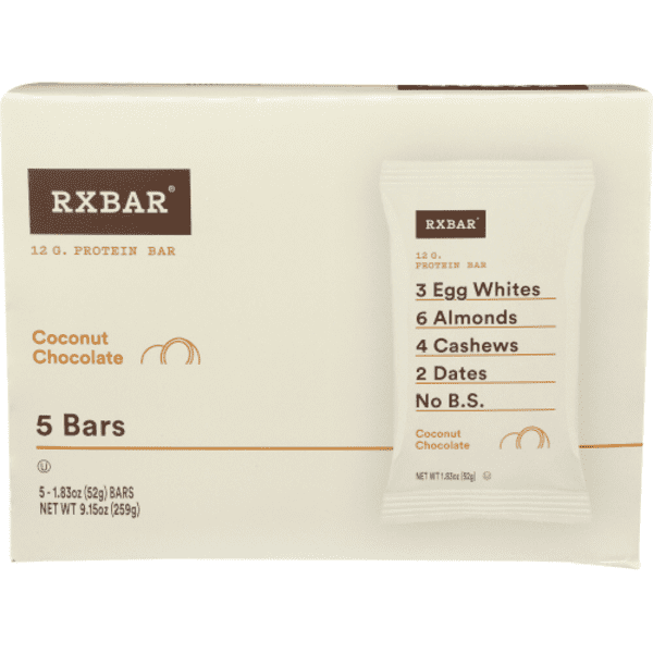 Rxbar Coconut Chocolate Protein Bar 5 Pack Case 1.83 oz - Walmart.com