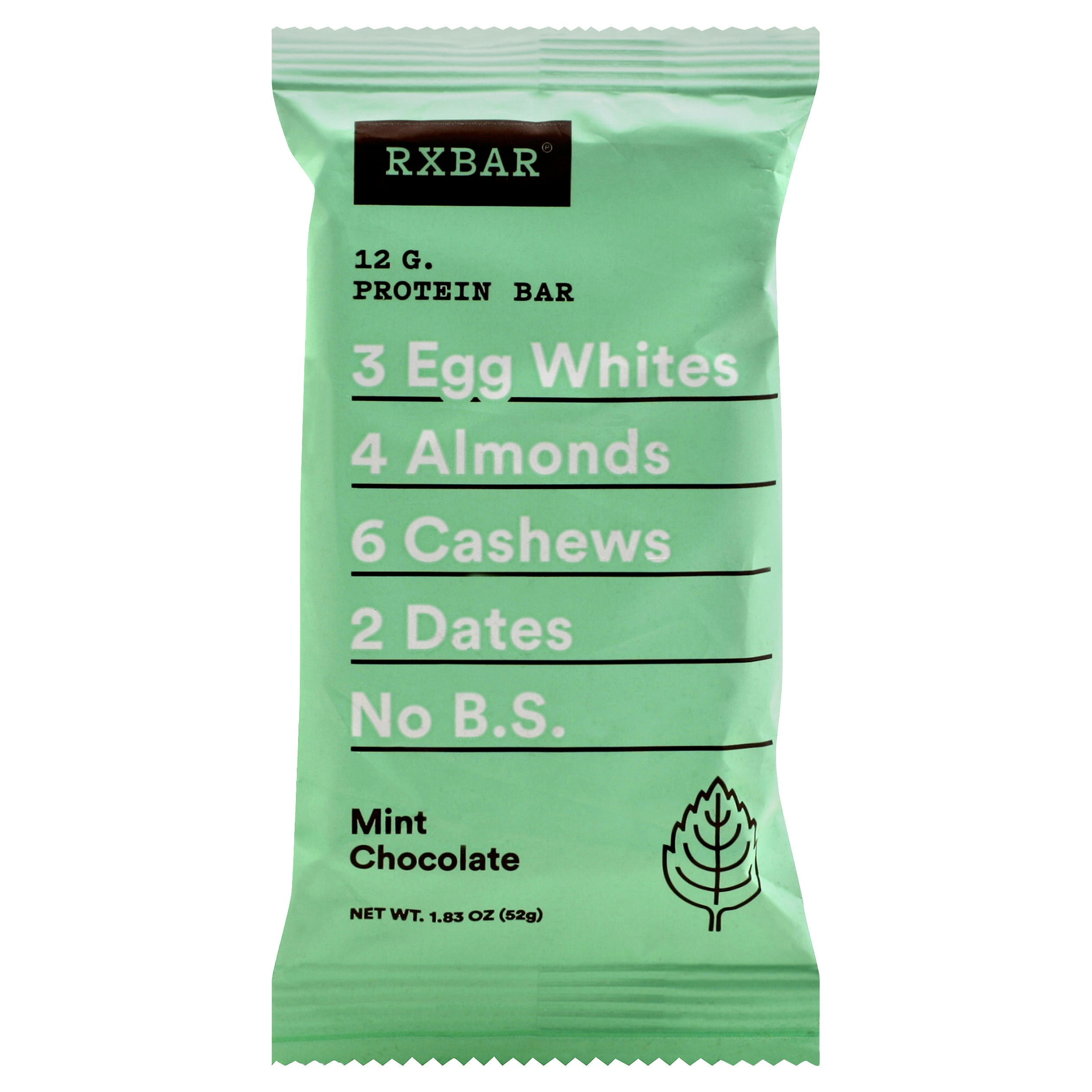Rxbar Protein Bar Mint Chocolate 1.8 oz (Pack Of 12) - Walmart.com