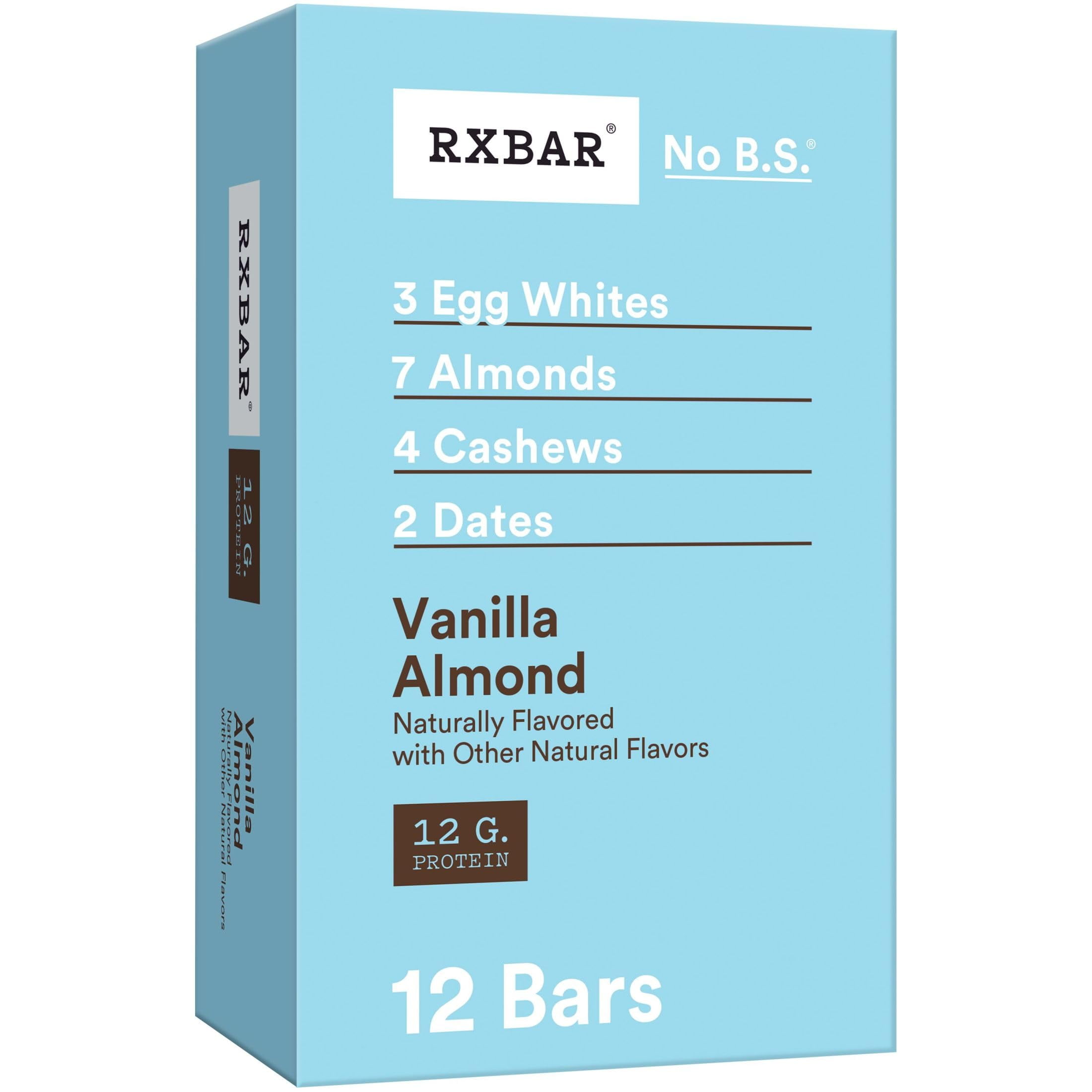 Rxbar Protein Bars, Protein Snack, Snack Bars, Vanilla Almond, 22Oz Box ...