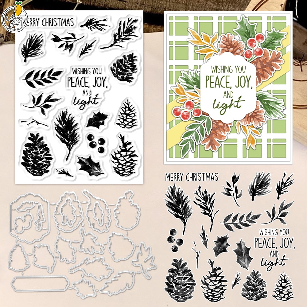 Rxuiael Stamps and Cutting Dies Sets for 2025-2026 Stamps Dies Card ...