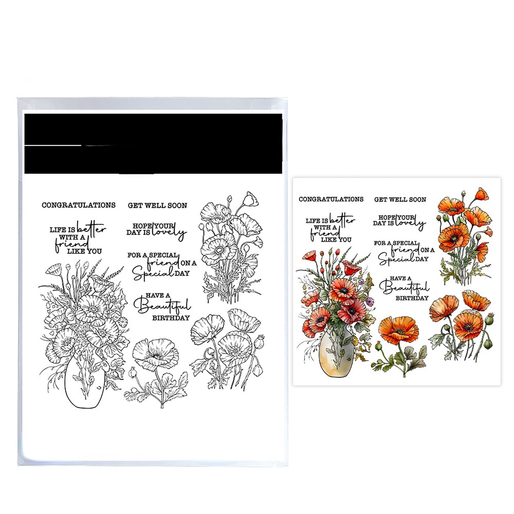 Rxuiael Stamps and Cutting Dies Sets for 2025-2026 Stamps Dies Card ...