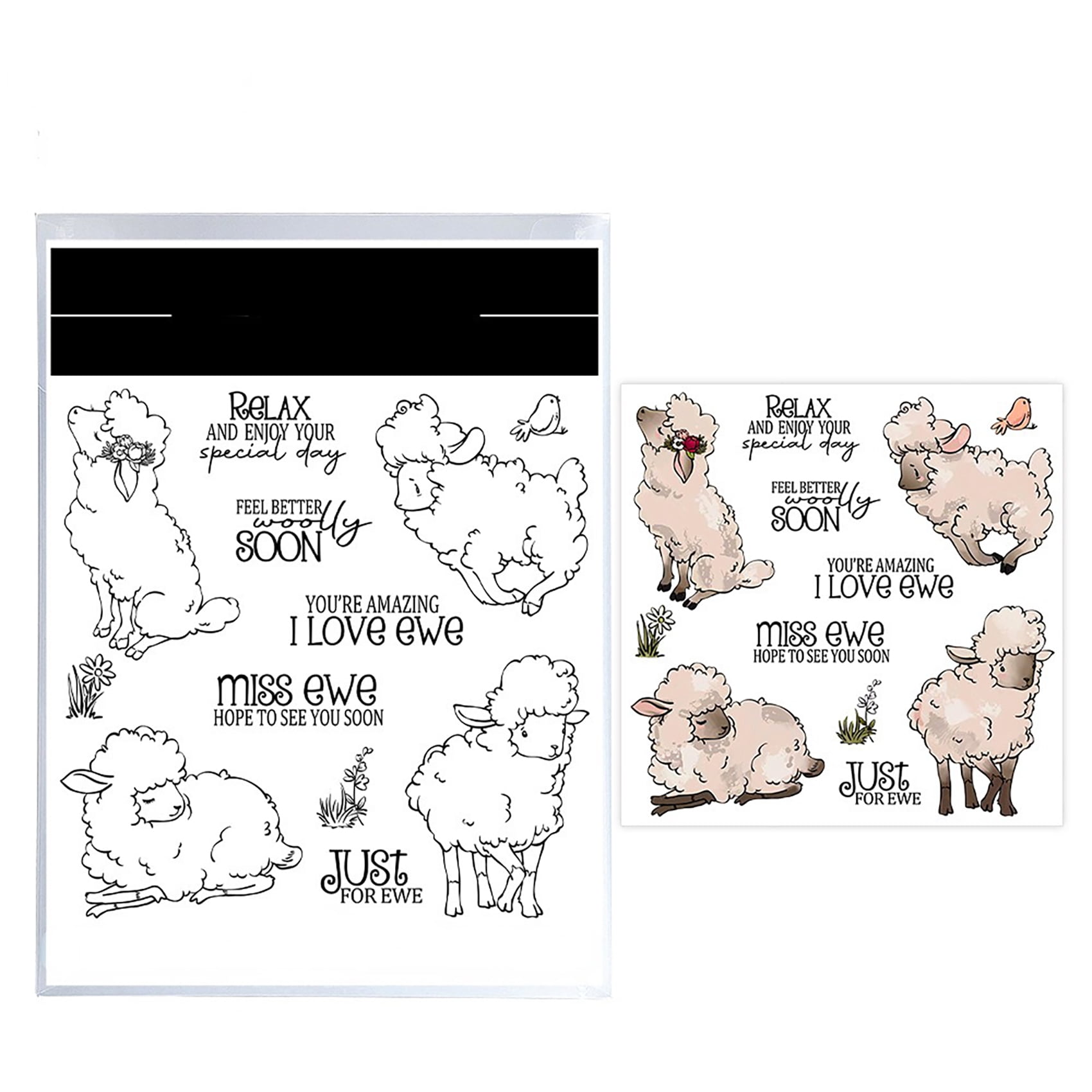 Rxuiael Stamps and Cutting Dies Sets for 2025-2026 Stamps Dies Card ...