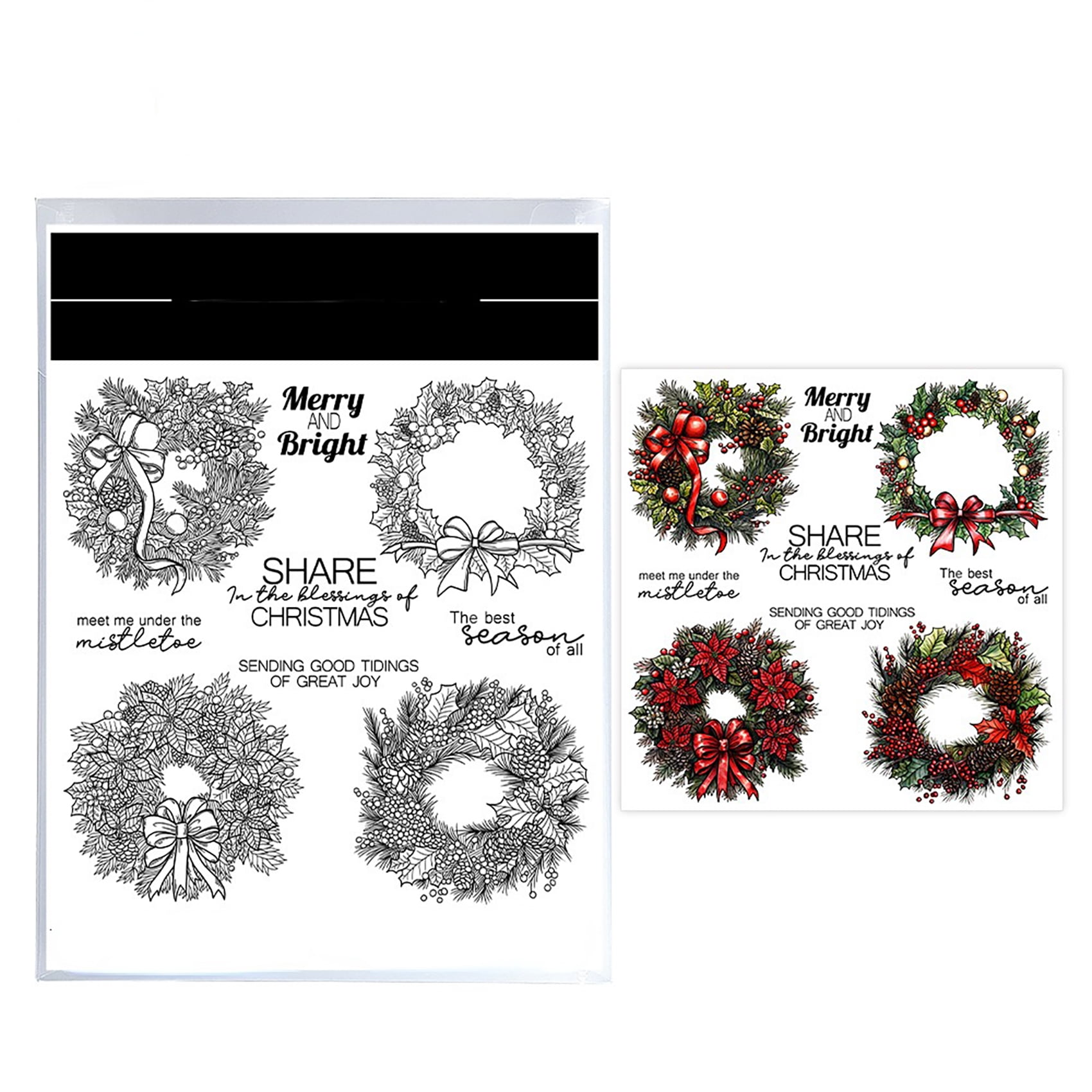 Rxuiael Stamps and Cutting Dies Sets for 2025-2026 Stamps Dies Card ...