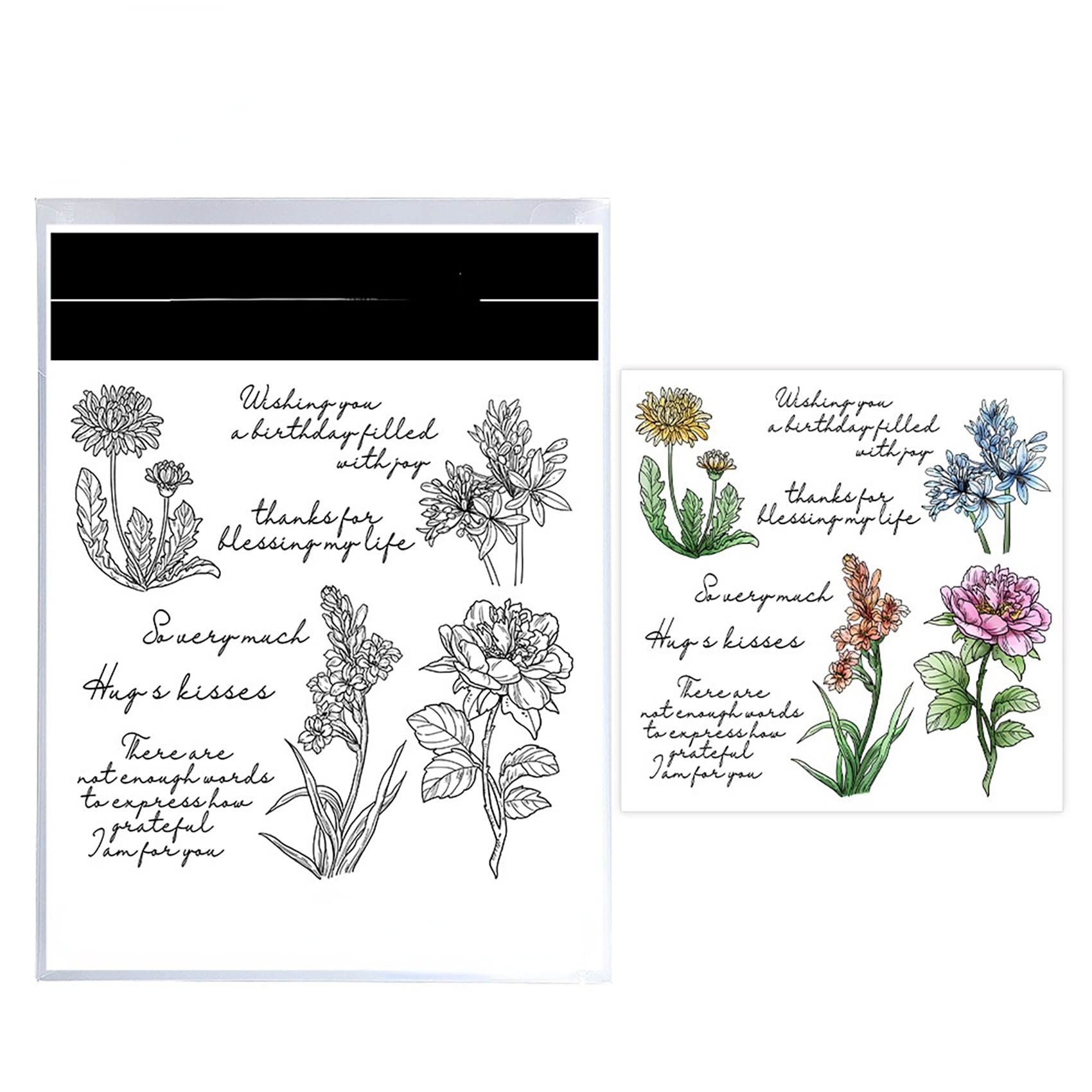 Rxuiael Stamps and Cutting Dies Sets for 2025-2026 Stamps Dies Card ...
