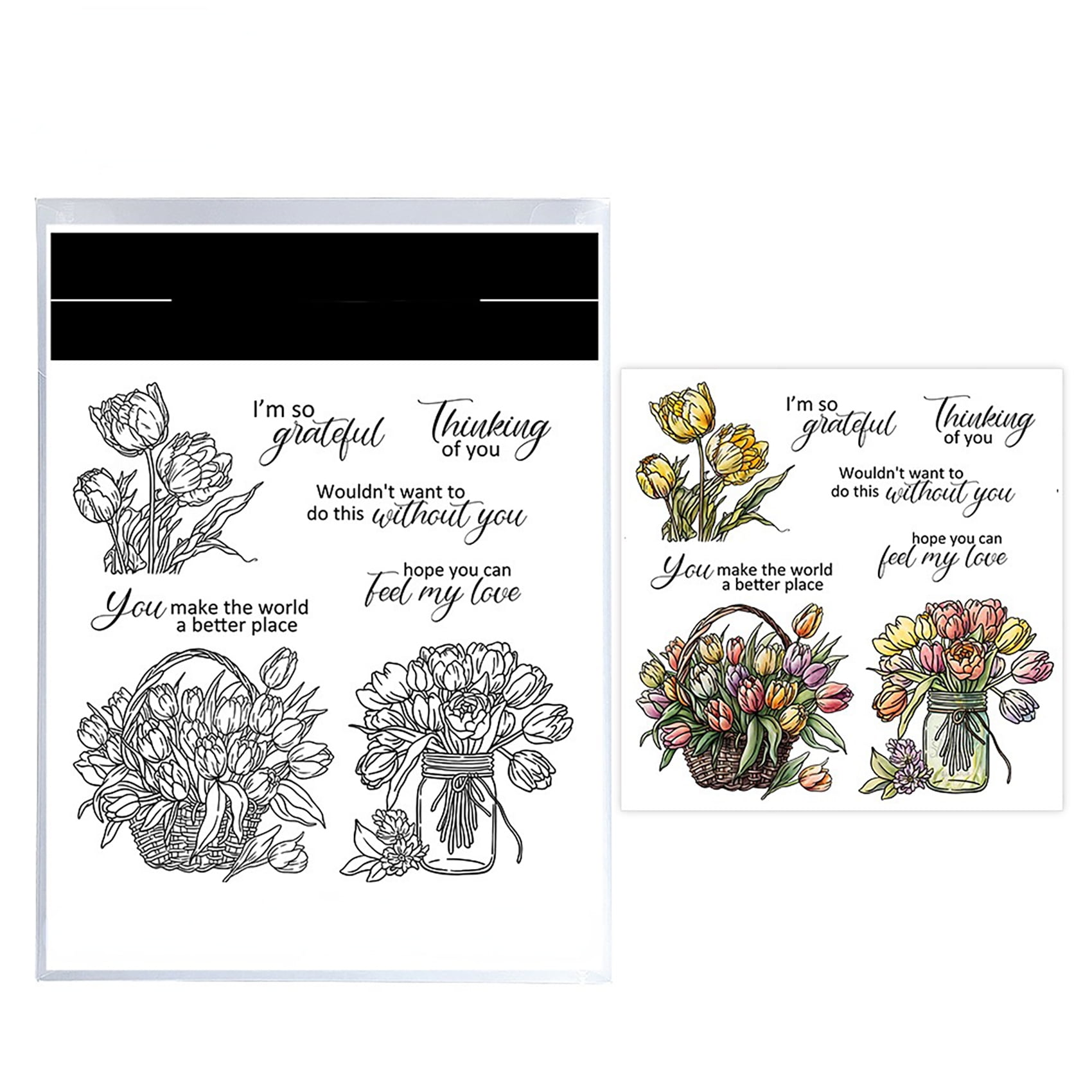 Rxuiael Stamps and Cutting Dies Sets for 2025-2026 Stamps Dies Card ...