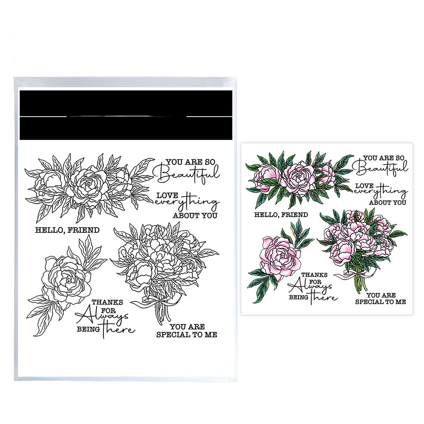 Rxuiael Stamps and Cutting Dies Sets for 2025-2026 Stamps Dies Card ...