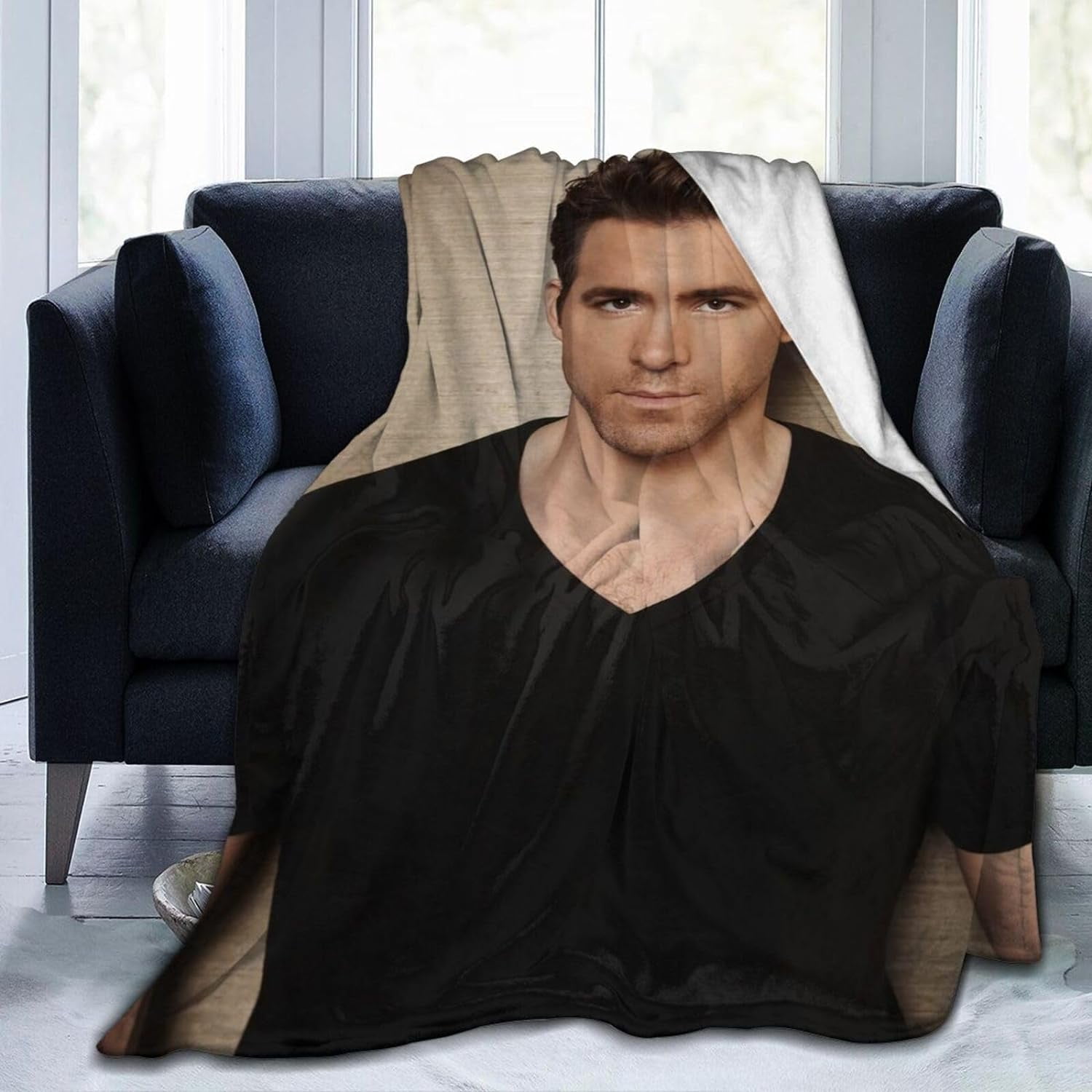 Ryan Actor Reynolds Throw Blanket Soft Plush Travel Blanket for Bedroom Living Room Couch Office ...