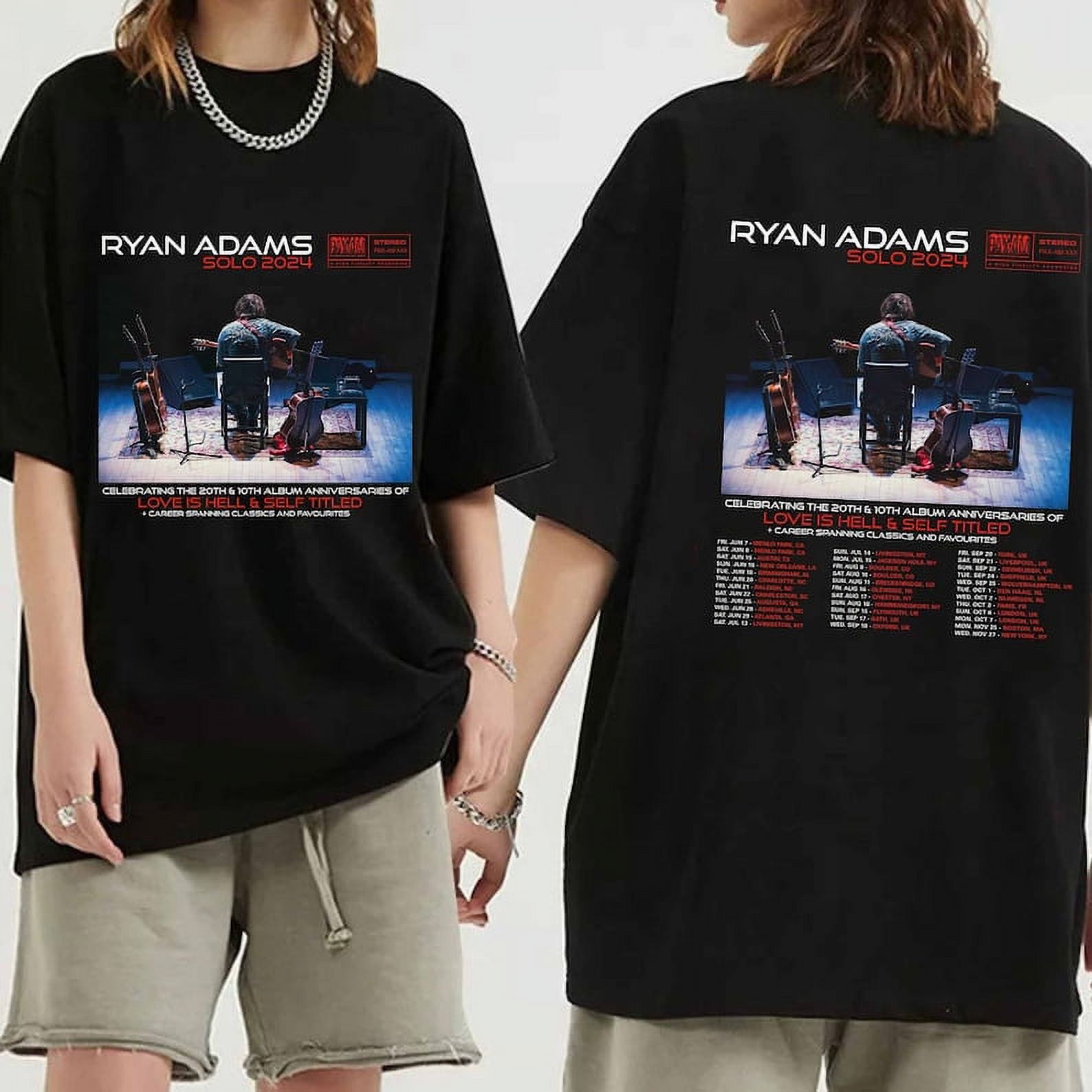 Ryan Adams 2024 Solo Tour Shirt, Ryan Adams Fan Shirt, Ryan Adams 2024 Concert Shirt - Walmart.com
