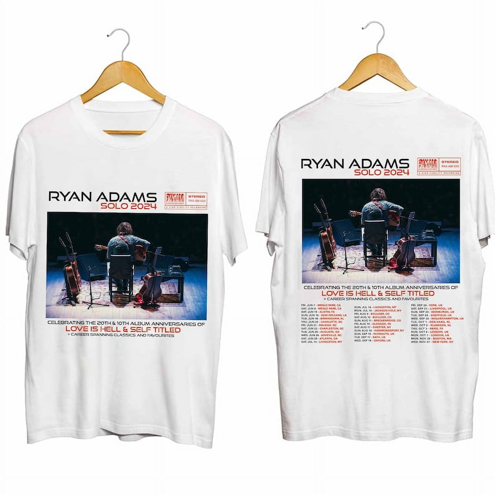 Ryan Adams 2024 Solo Tour Shirt, Ryan Adams Fan Shirt, Ryan Adams 2024 ...