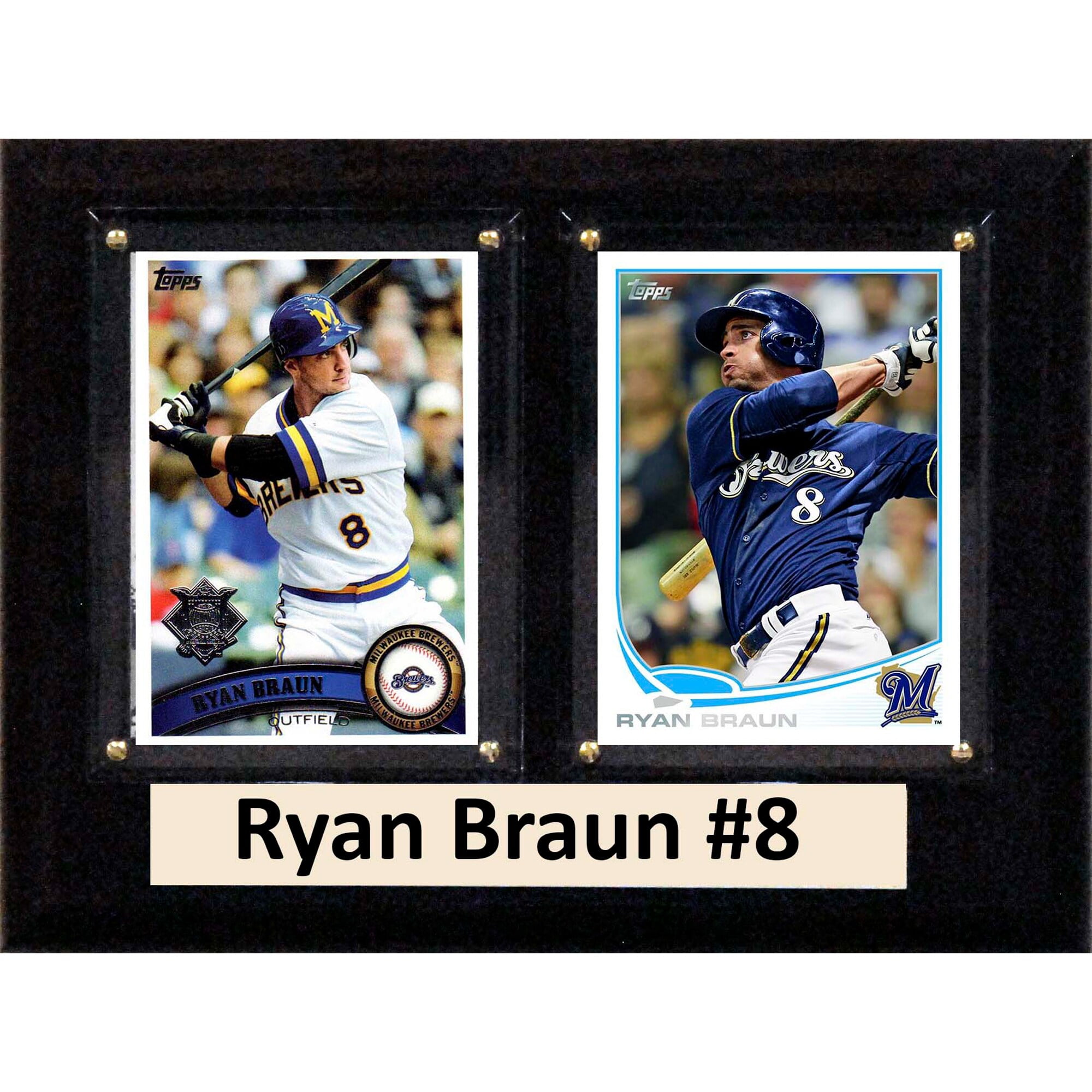 Ryan Braun Milwaukee Brewers 6'' x 8'' Plaque - Walmart.com