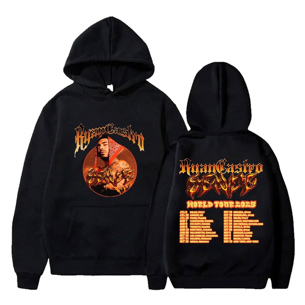 Ryan Castro Sende World Tour 2025 Hoodies Merch Women Men HipHop Long ...