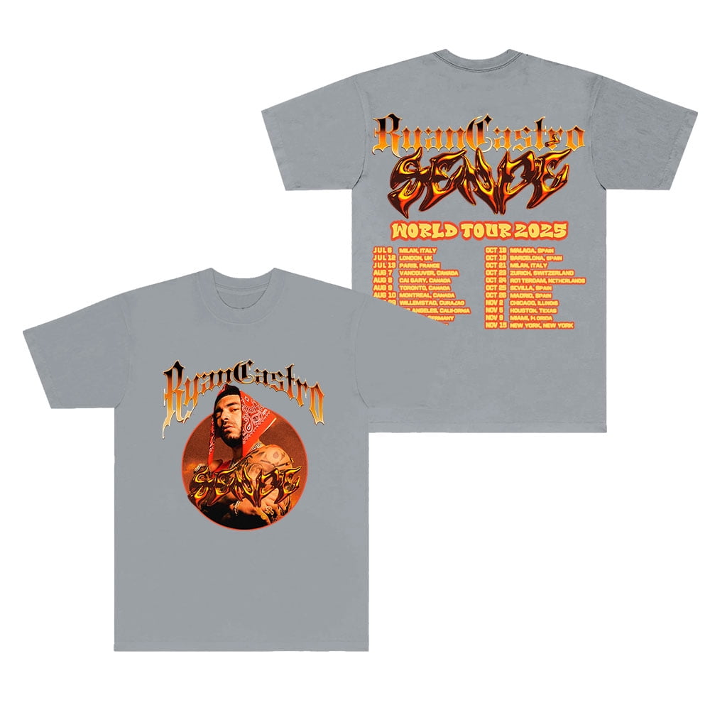 Ryan Castro Sende World Tour 2025 T-Shirts Streetwear Tops Women Men ...