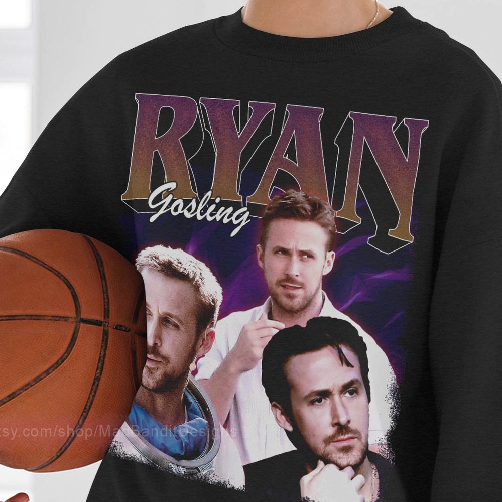 Ryan Gosling sweatshirt cool retro rock poster 70s 80s 90s rocker ...