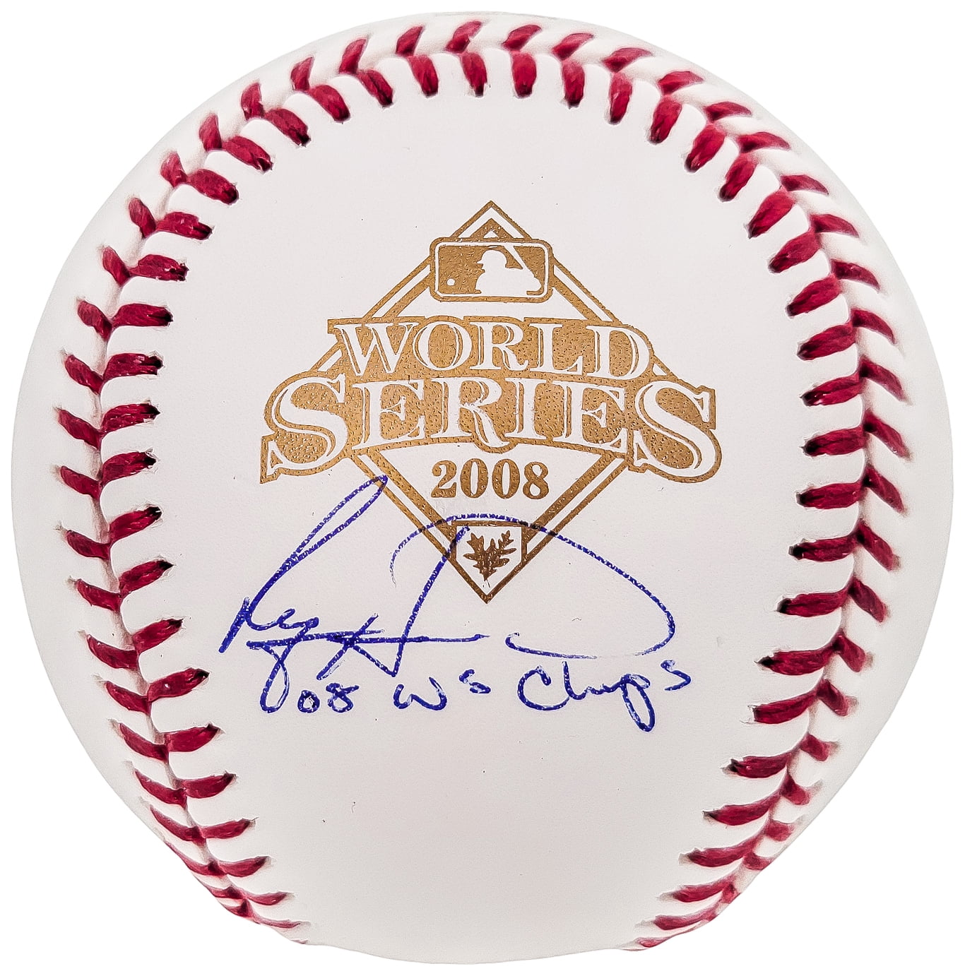 Ryan Howard Autographed World Series 2008 Baseball Philadelphia ...
