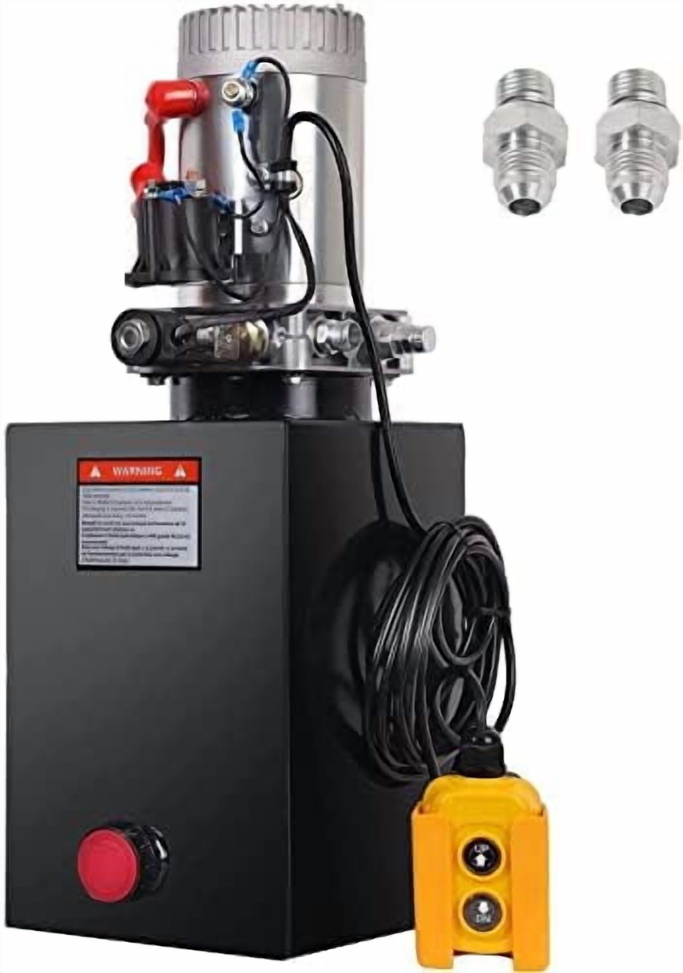 Ryan Hydraulic Power Unit 12V DC Motor with 12 Quart Iron Oil Tank ...