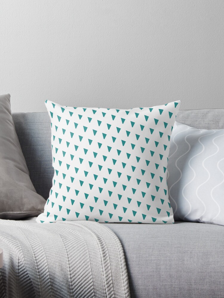 Ryan; Lovely Cute Green Triangle Pattern Throw Pillow Cover 45x45cm ...