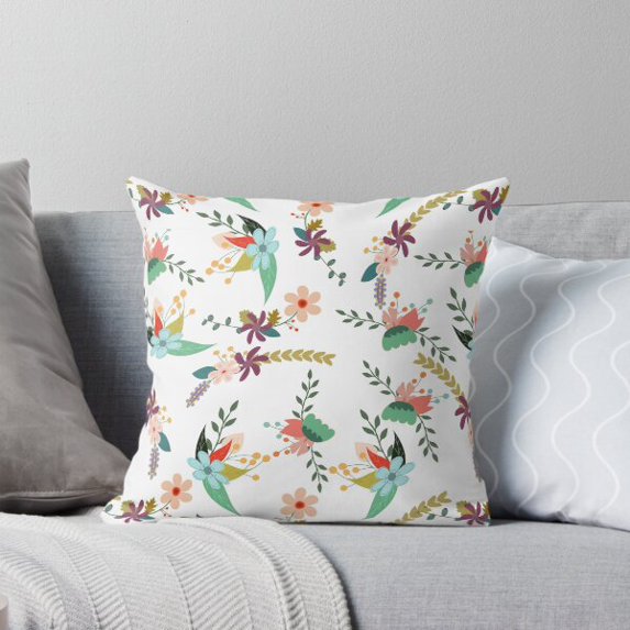 Ryan; Retro Duvet Cover Throw Pillow – Vintage-Inspired Pattern for Mid ...