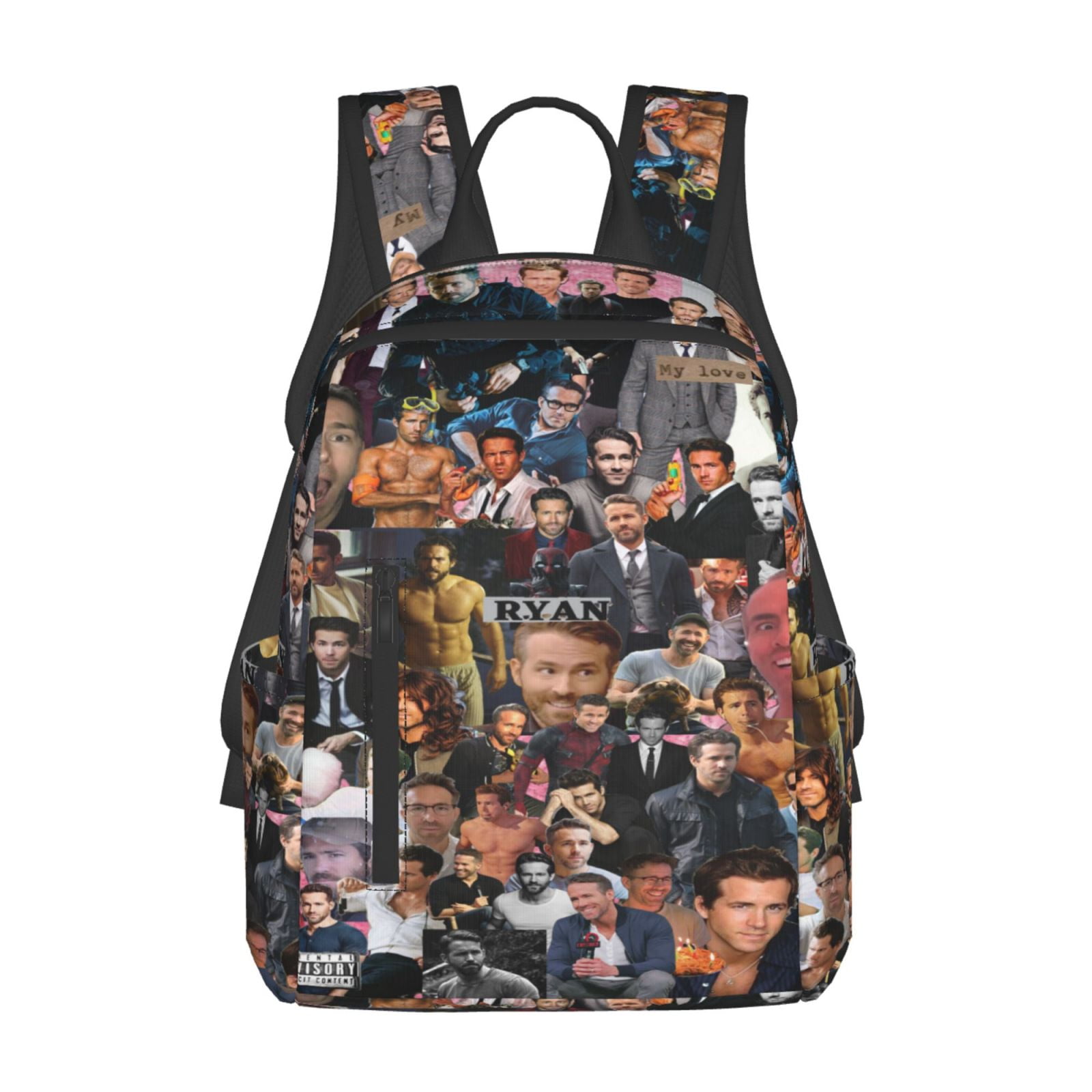 Ryan Reynolds Laptop Backpack with Compartment Cartoon Printed Laptop ...