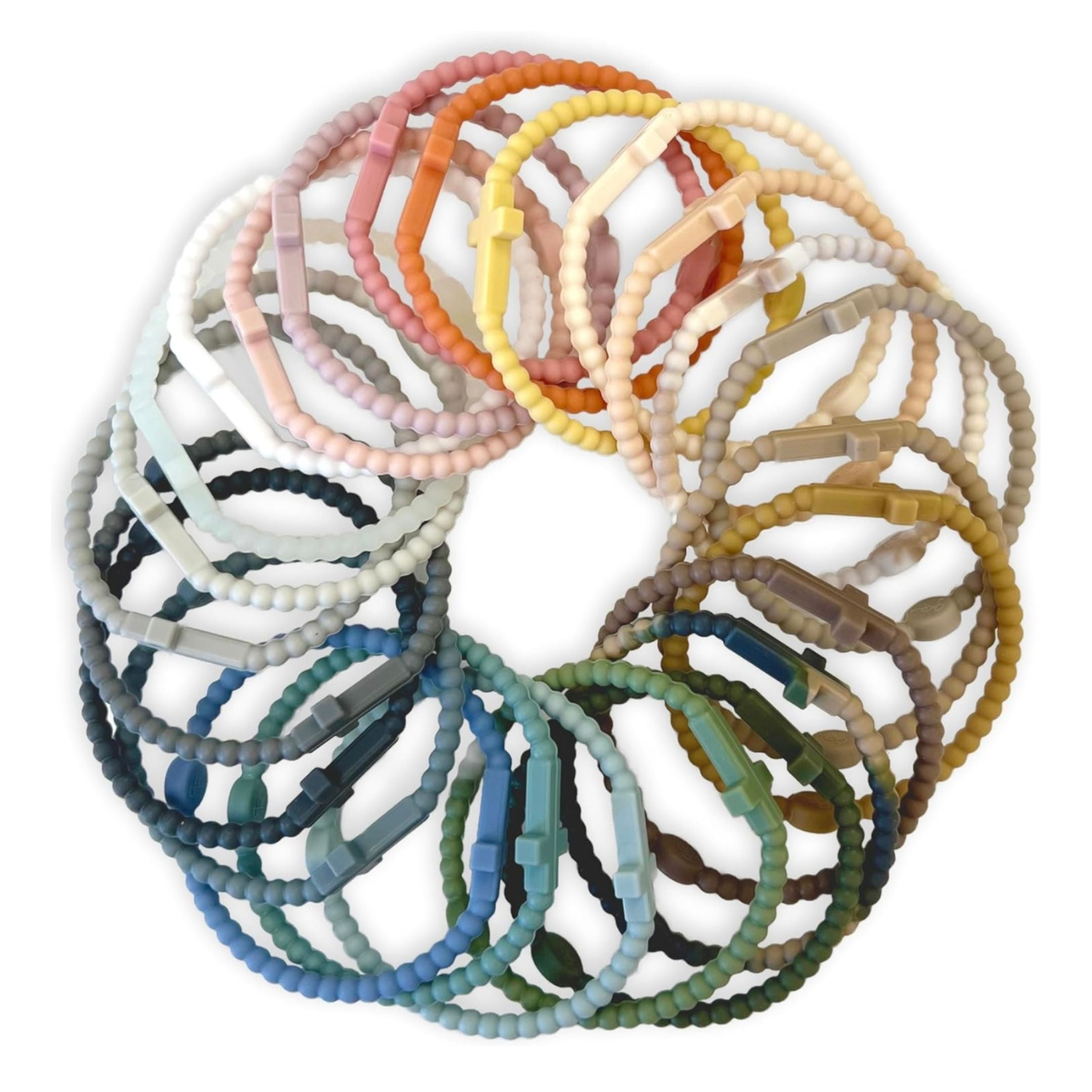 Ryan & Rose Jesus Bracelets - Cross Silicone Bracelet (Landscape | L ...