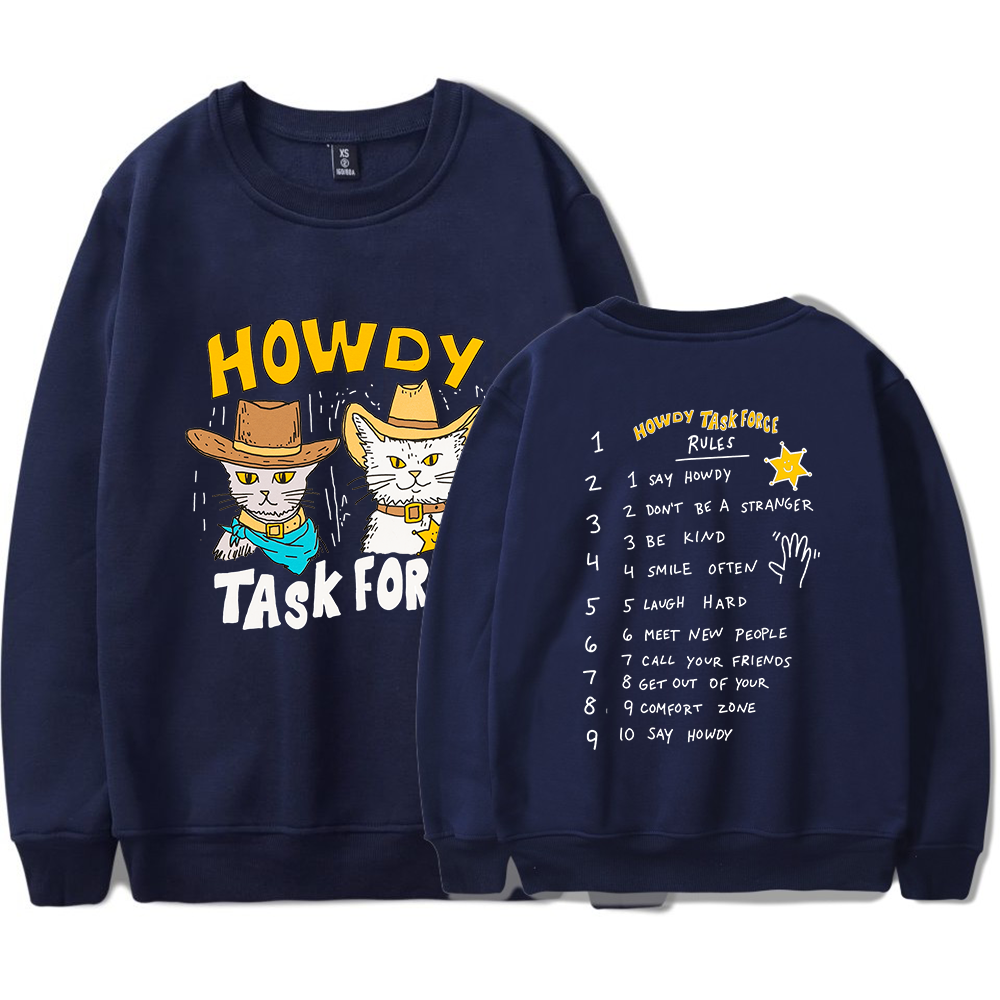 Ryan Trahan Merch Task Force Crewncek Sweatshirt Fashion Cat Logo ...