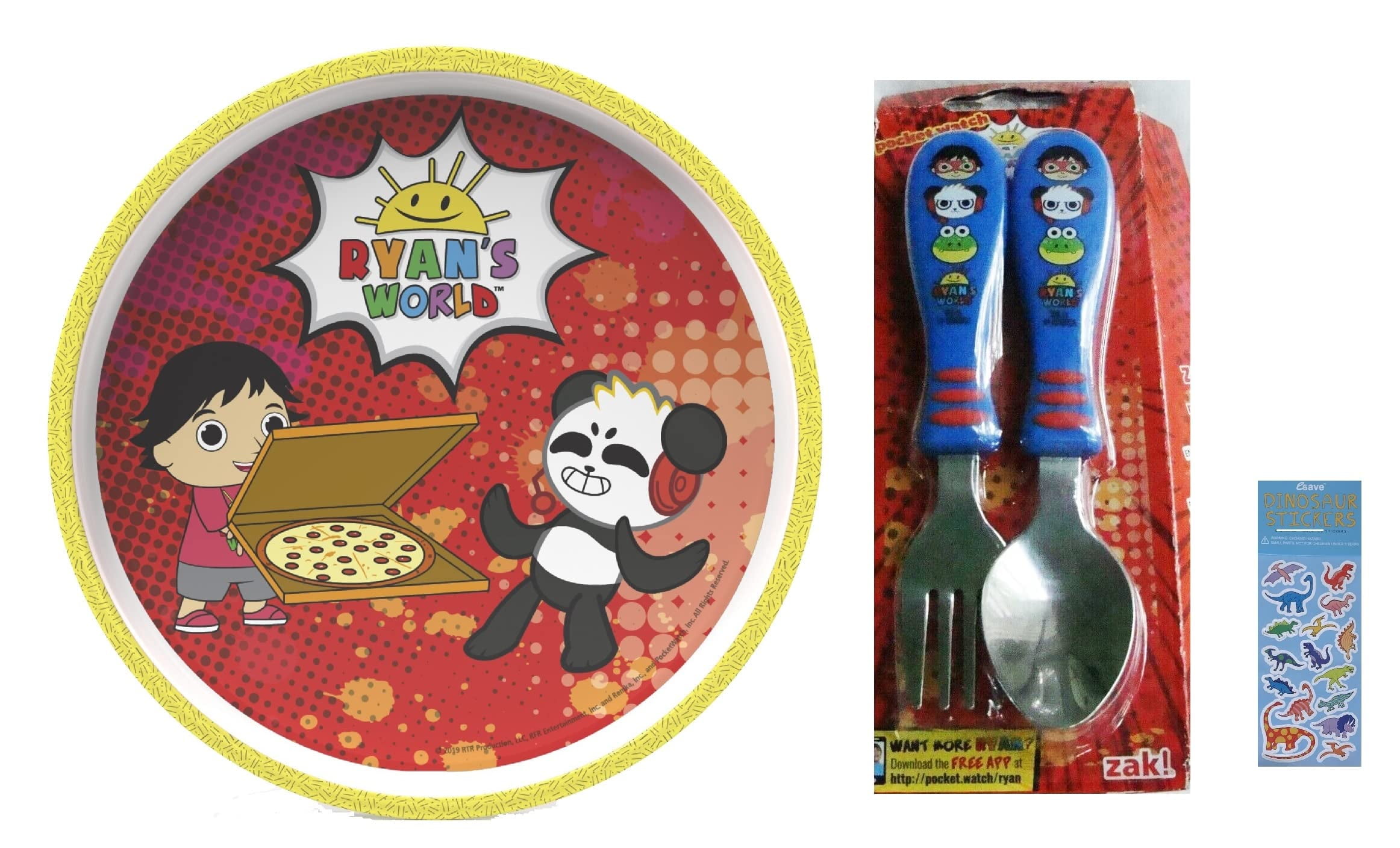 Ryan's Bundle Pack includes OIF8 Melamine Hard Plastic Plate, Metal ...