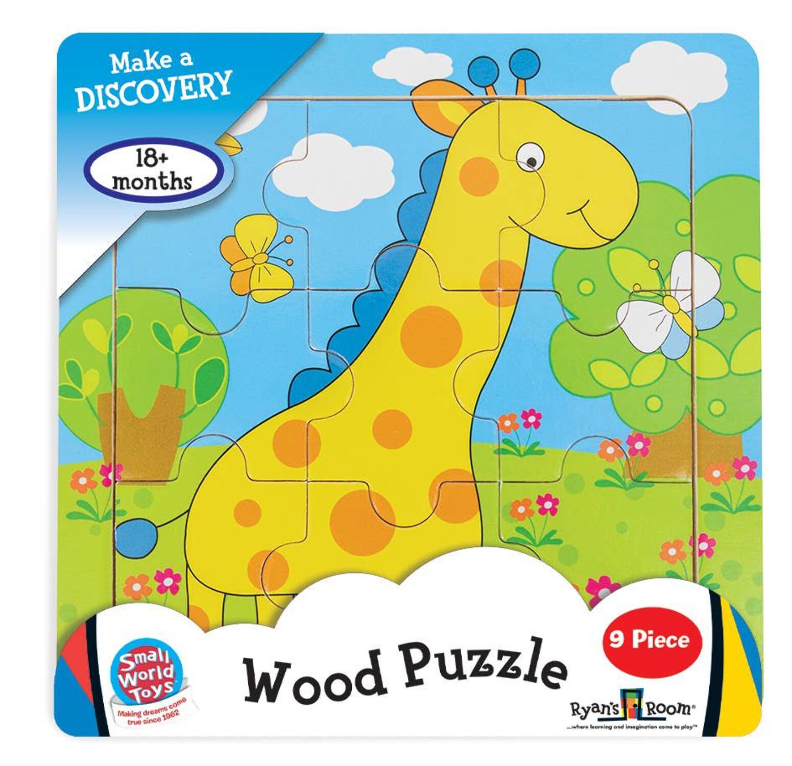 Ryan's Room 9 pc Wood Puzzle - Giraffe - Walmart.com