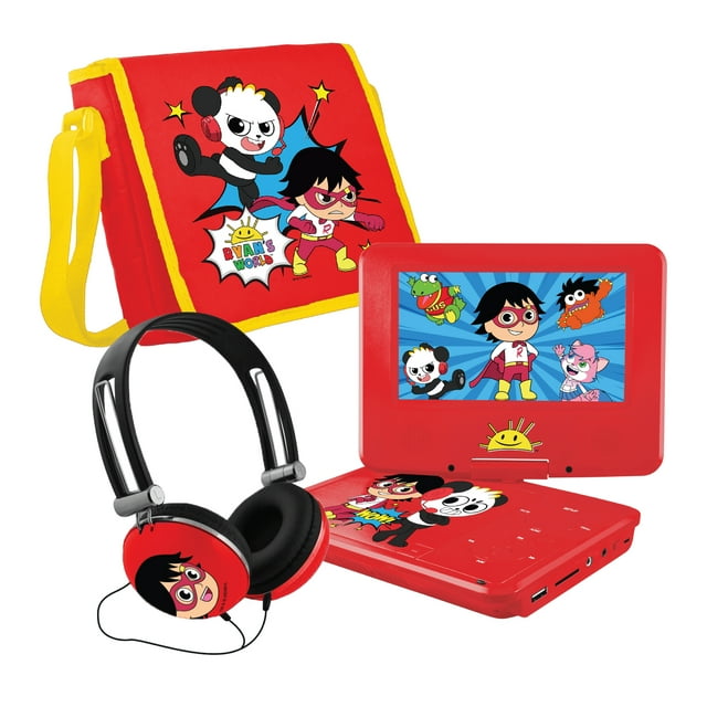 Ryan's World 7 inch Portable DVD Player with Matching Headphones and ...