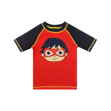 Marvel Spiderman Boys’ Rash Guard Set – Spider-Man Kids’ UPF 50+ Swim ...