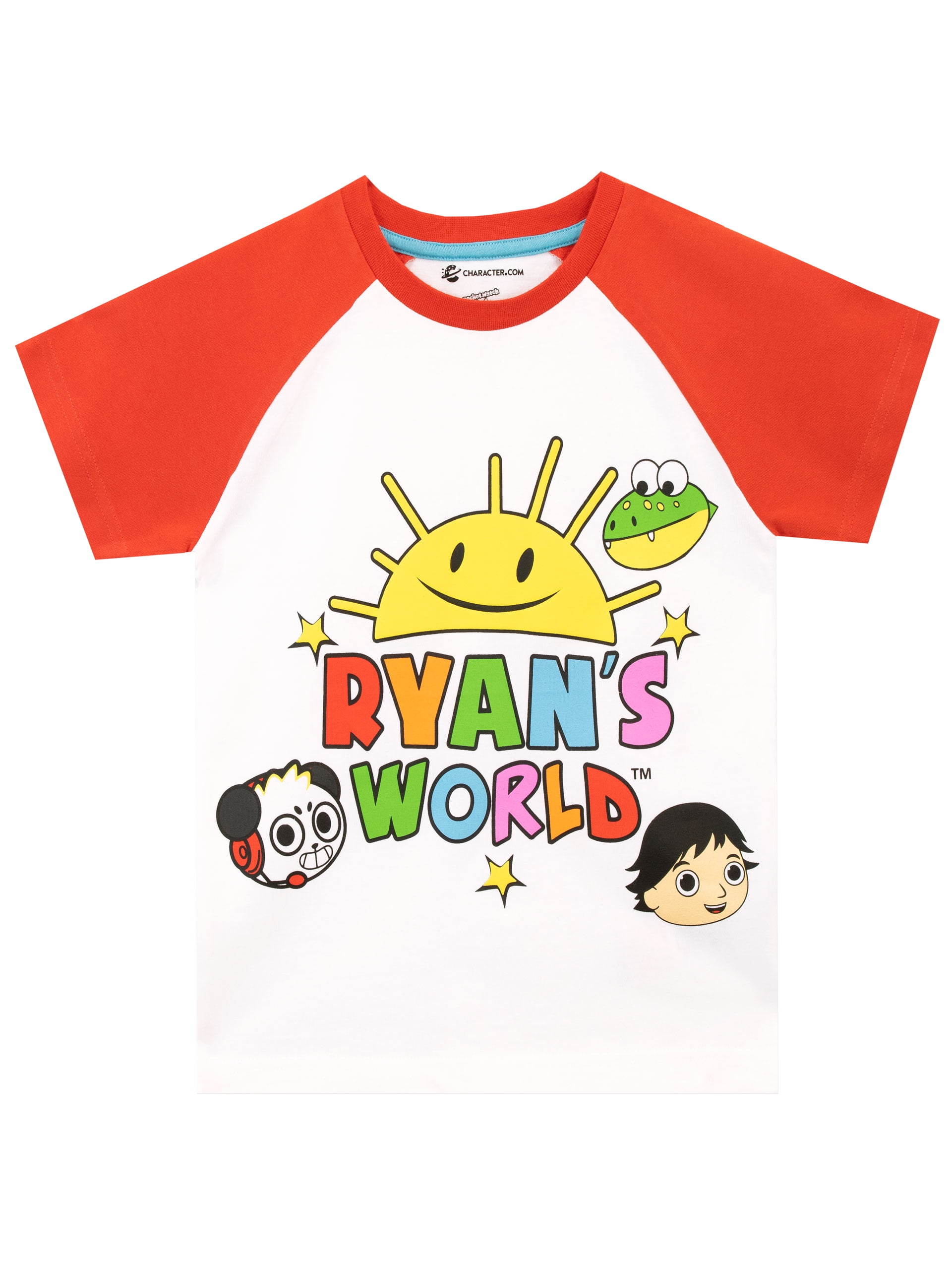 Ryan's World Boys T-Shirt White Sizes 3T-8 - Walmart.com
