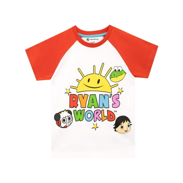 Ryan's World Boys T-Shirt White Sizes 3T-8 - Walmart.com