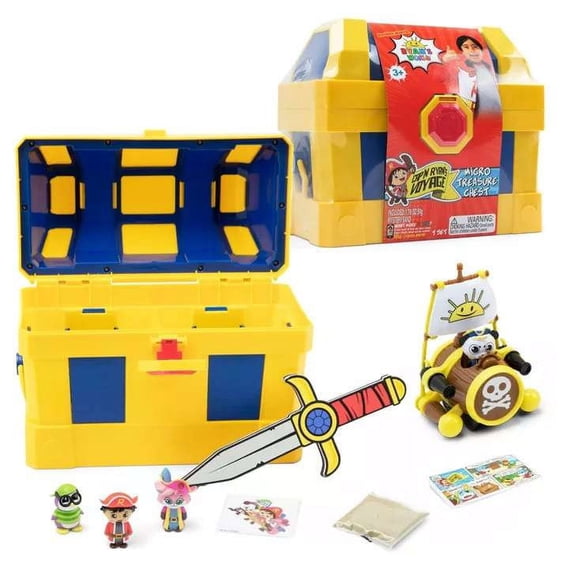 Free Shipping! Ryan's World Cap'n Ryan's Voyage Micro Treasure Chest ...