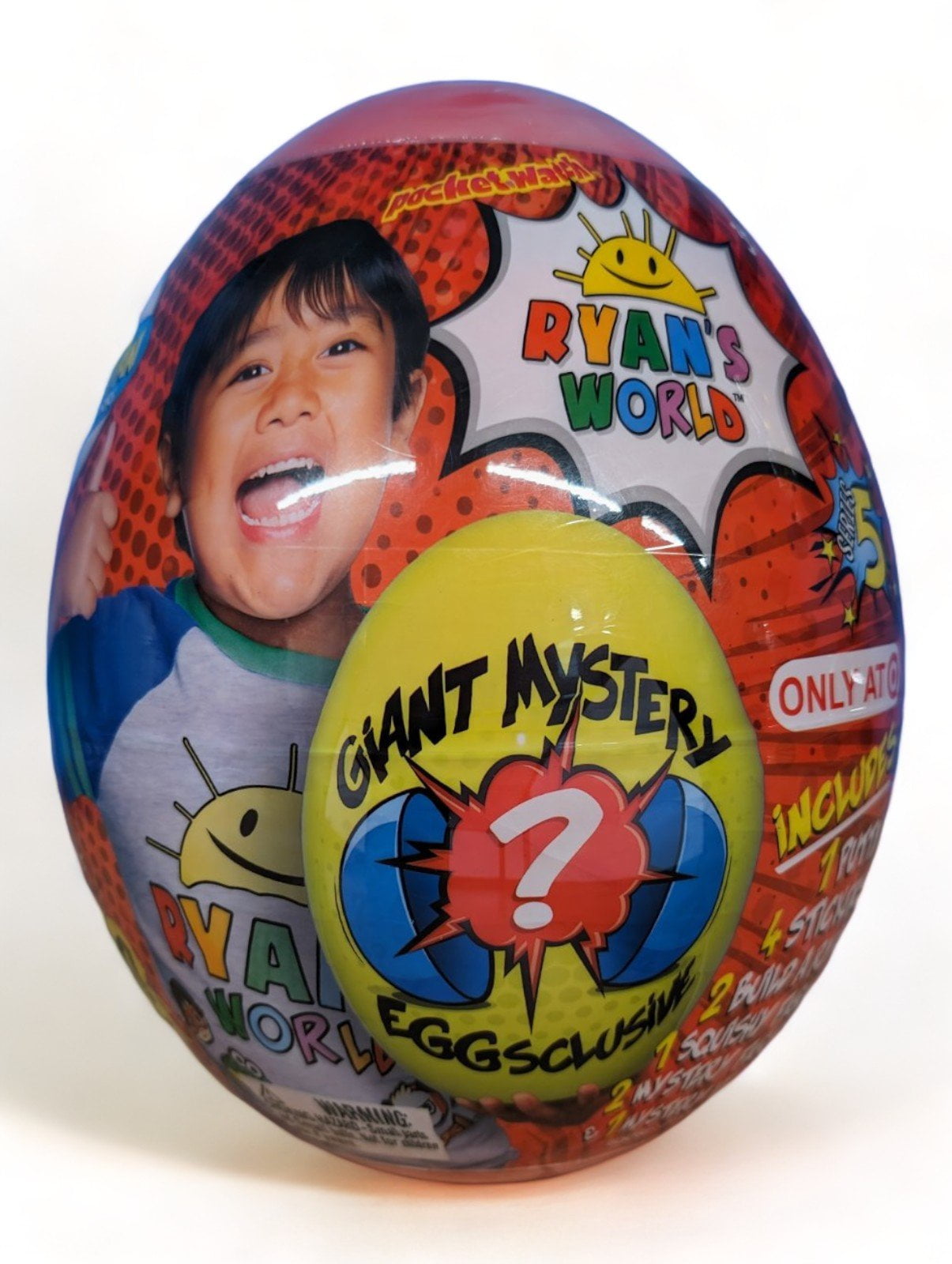 Ryan's World Giant Surprise Mystery Egg Novelty and Gag Toys - Walmart.com